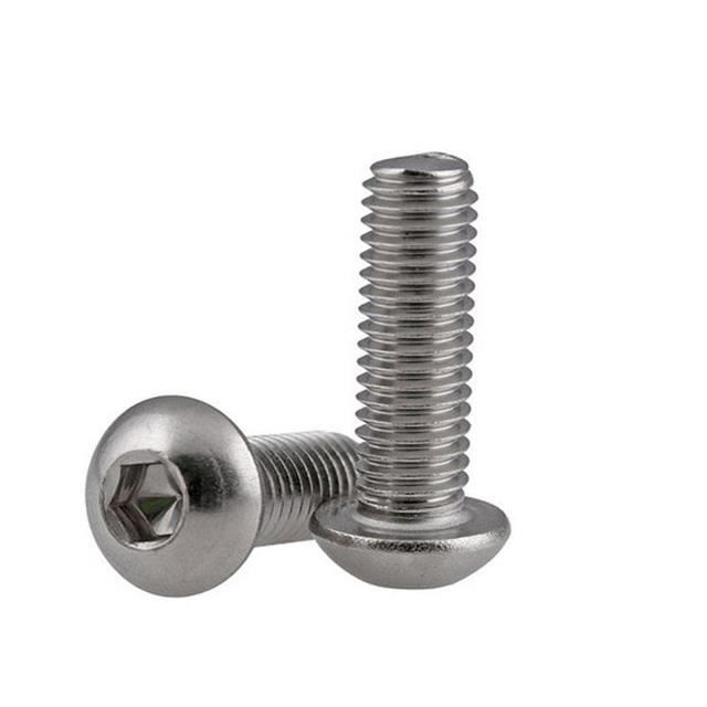 VIS,M6-12mm--Jeu De Vis À Tête De Bouton À Douille En Acier Inoxydable ...