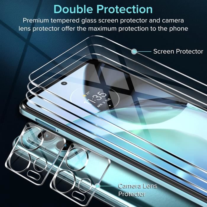 Pack De 3 Film De Protection D‘Écran En Verre Trempé Pour Motorola Moto ...