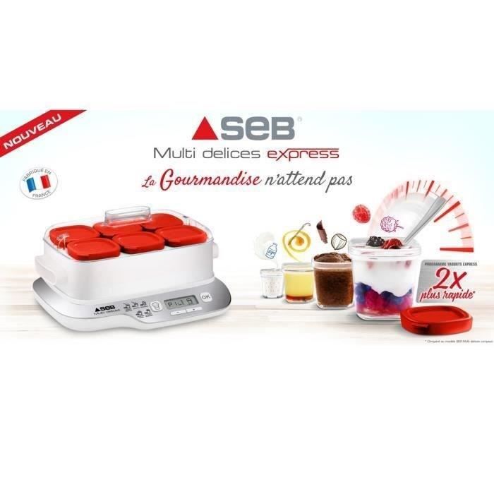 SEB - Yaourtière - 600W - 6 pots - Multi Délices Express Compact ...