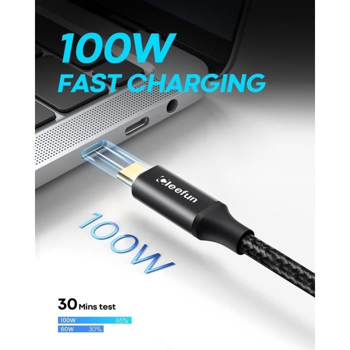 Rallonge USB C 0,5m, USB 3.1 Cable USB C Mâle vers Femelle prend 10Gbps ...