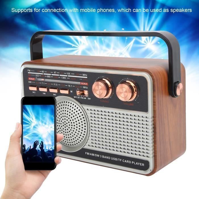 Changan-Radio avec Bluetooth Radio FM AM SW Haut-parleur USB ...