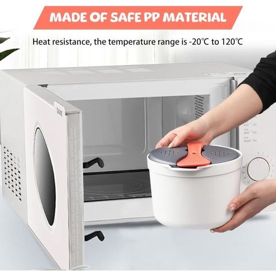 Cuiseur de Riz Micro Onde Cuiseur à Riz Micro-Ondes Cuiseur Vapeur ...