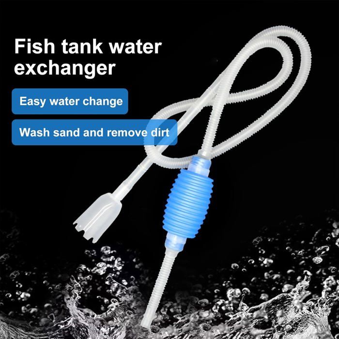 Siphon Pompe De Nettoyage Manuel,Pompe A Siphonner Eau avec Filtre À ...