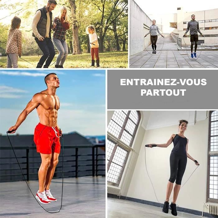 Corde a Sauter Sport Pour vos séance de Fitness, Musculation, Crossfit ...