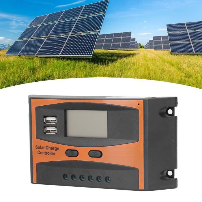 Contrôleur de Solaire - DILWE - 40A - 12V/24V - IP32 - PWM Intelligent ...