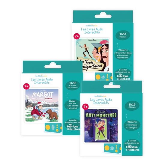 Pack 3 livres audio interactifs - Lunii - dès 7 ans - À écouter sur la ...