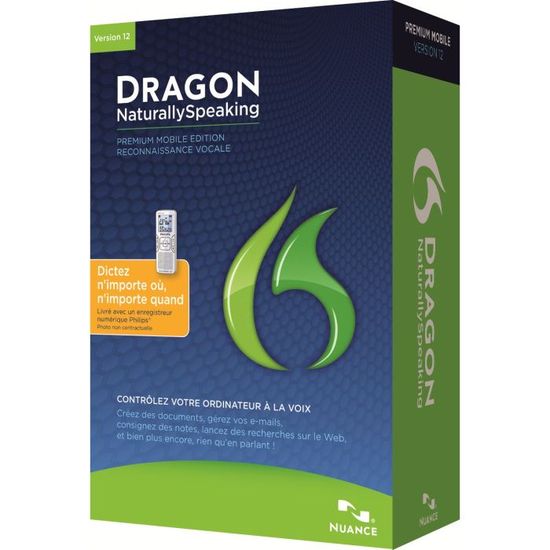 DRAGON NATURALLYSPEAKING PREMIUM MOBILE V12 - Cdiscount Informatique