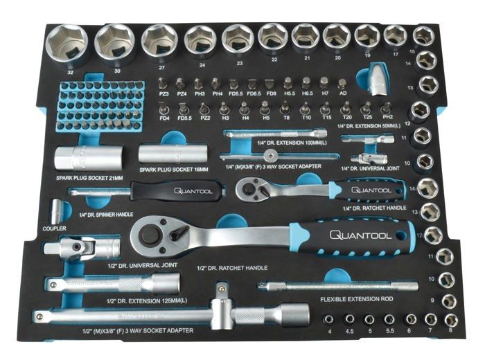 Outil multifonctions - Quantool - Q25001 - Kit 118 pièces - Garantie 10 ...
