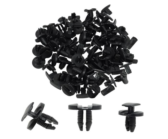 Lot de 50 Clips de Fixation Parechocs, Rivets à Expansion Clips Support ...