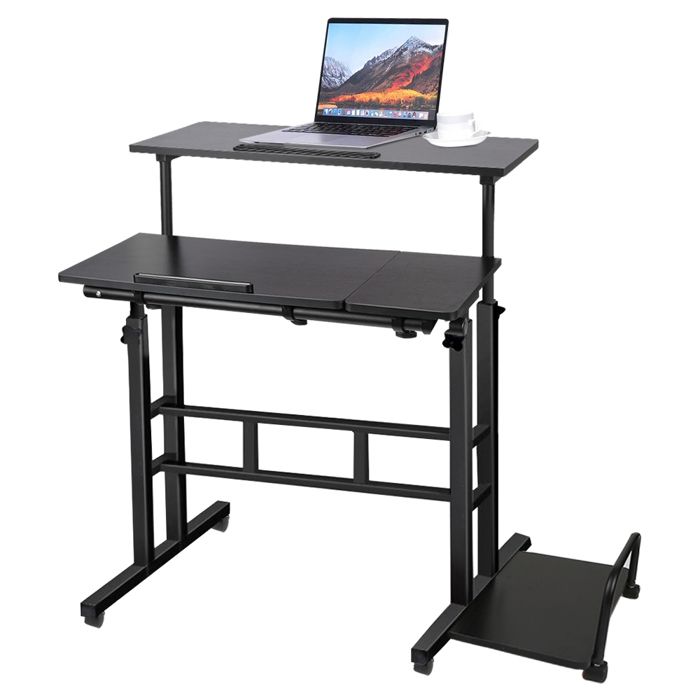B.LIVEM Bureau Informatique Bureau Ordinateur Portable Roulette pour ...