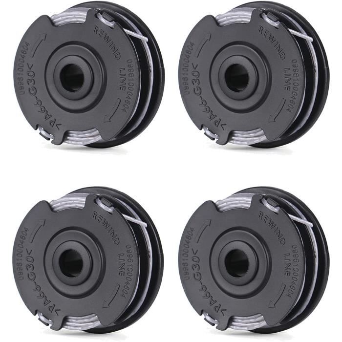 Bobine Rechange pour Coupe Bordure,4Pcs Φ1.6mm 6m F016800351 Bobine Nylon,Bobine pour ...