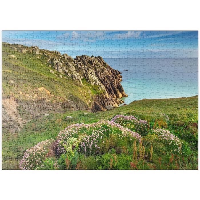 Porthcurno Bay Penwith Peninsula Cornwall Angleterre Grande Bretagne ...