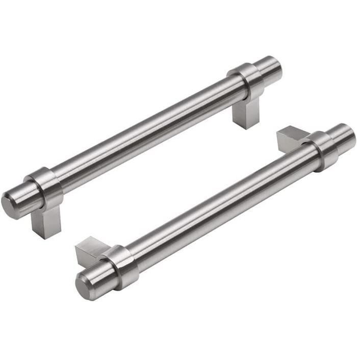 6pcs Poignee de Meuble Cuisine Inox Poignée Meuble Cuisine Acier ...