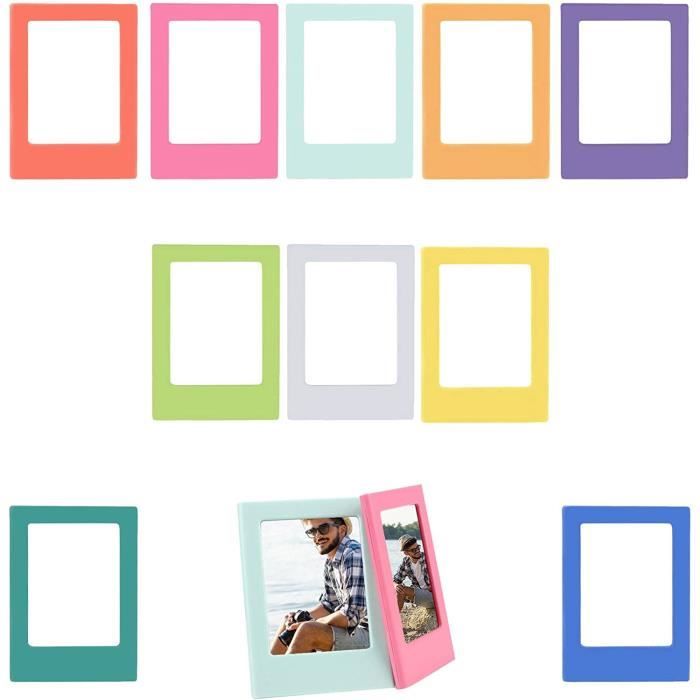 Cadre Photo Magnetique Frigo, Magnet Photo Frigo, Lot de 10 Mini Poche ...