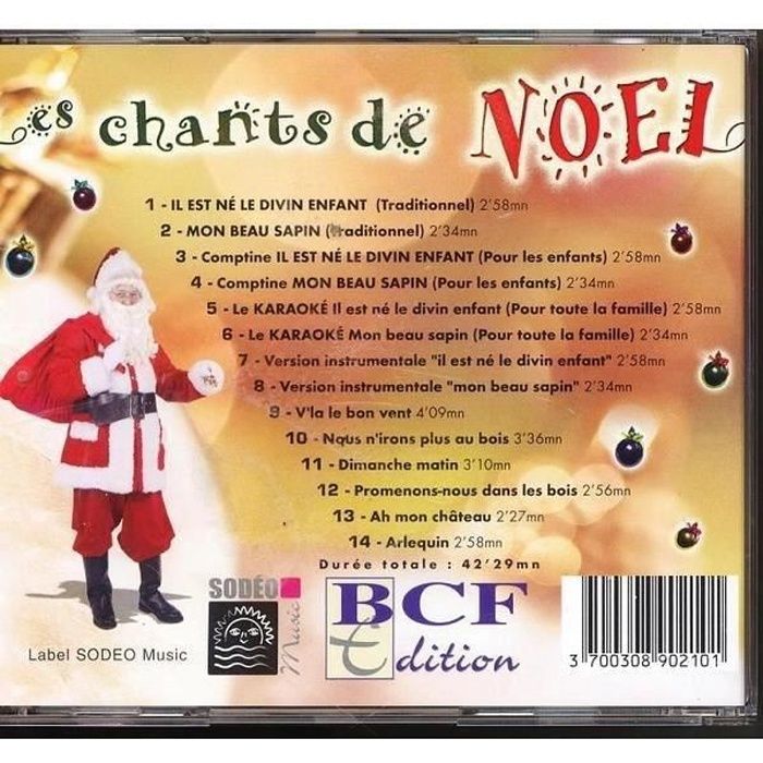 Les chants de Noel - Achat CD - Cdiscount Musique