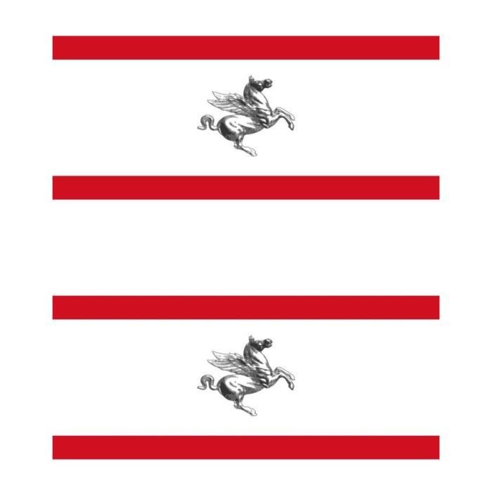 Autocollant voiture - Toscane - Pack de 2 - Vinyle adhésif - 100mm x ...