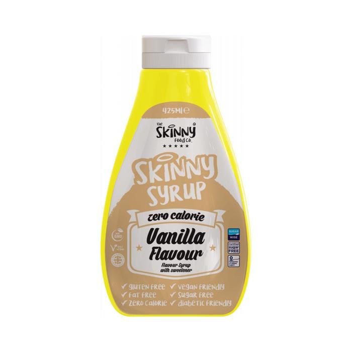 Skinny Syrup 425ml Vanille Skinny Foods Pack Nutrition Sportive ...