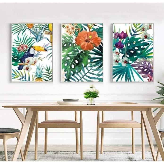 Sur Toile Tableau Murale Art Tableaux RafraîChissant ForêT Tropicale ...