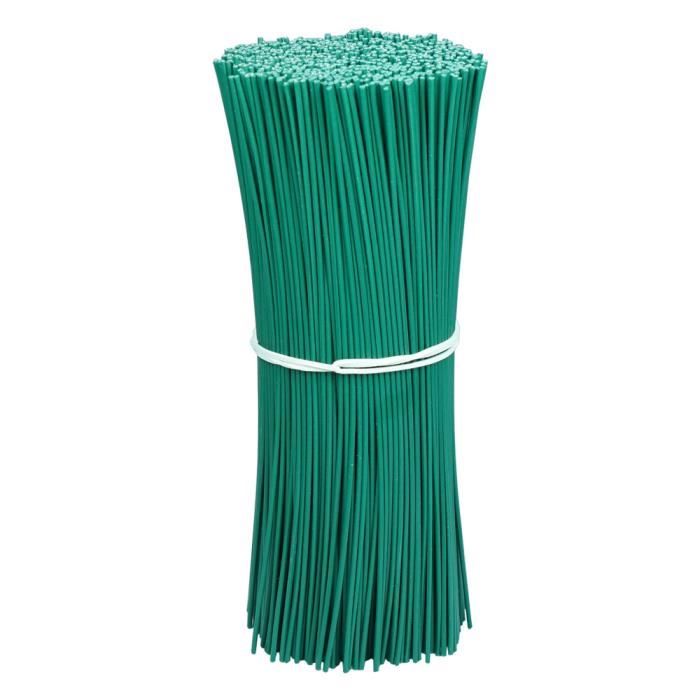 25 cm - Vert (100pcs) - Lot de 100 attaches de câble de jardinage, fil ...