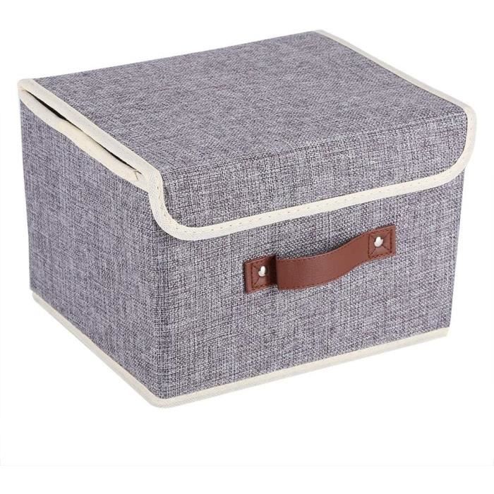 26X20X17 Cm-10,2X7,9X6,7 Po Conteneur De Rangement En Tissu Avec ...
