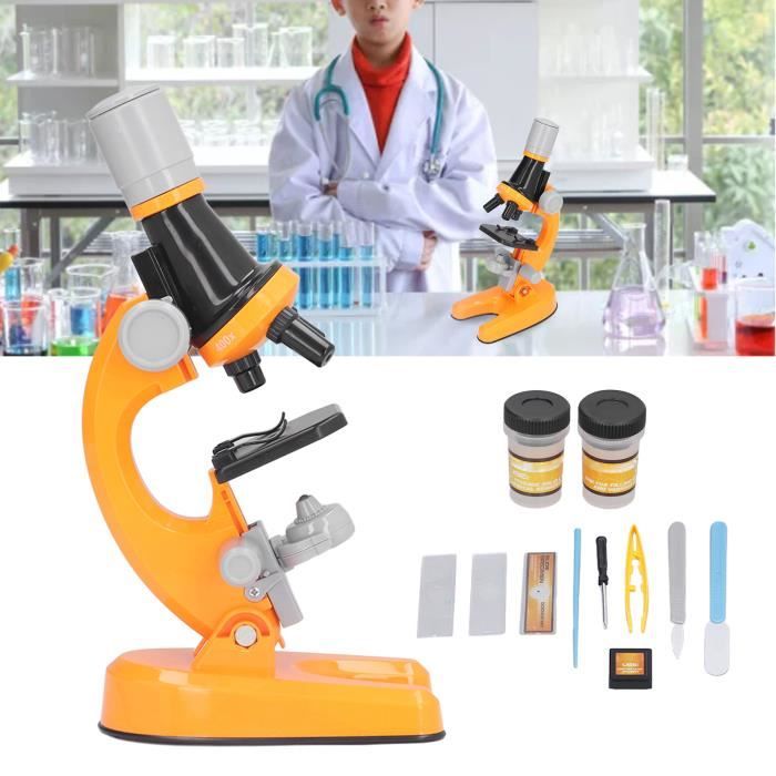 PAS®Microscope à LED pour enfants Kit de microscope pour enfants ...