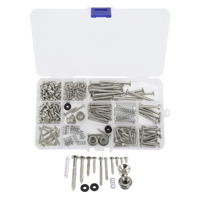 HURRISE kit d'assortiment de vis pour guitare Vis Jeu de Joints à Ressort, Traitement Fin Kit de ...