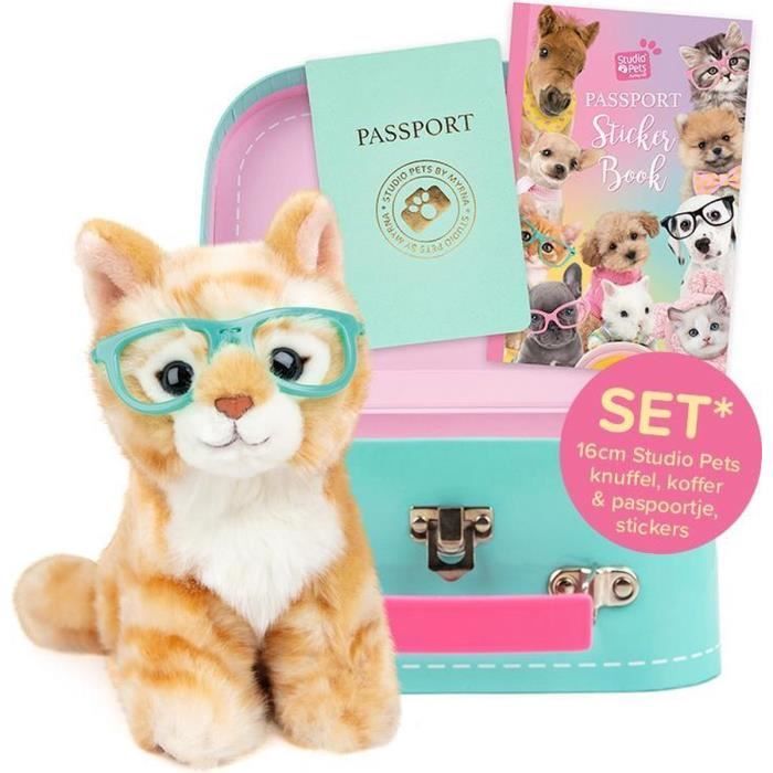 Peluche chat Rayben Studio Pets avec valise - Cdiscount Jeux - Jouets