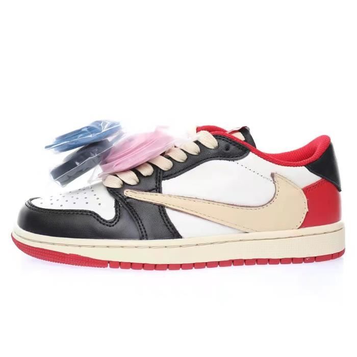 Baskets Fragment Design x Travis Scott x AIR-JORDAN 1 Low OG SP Black ...