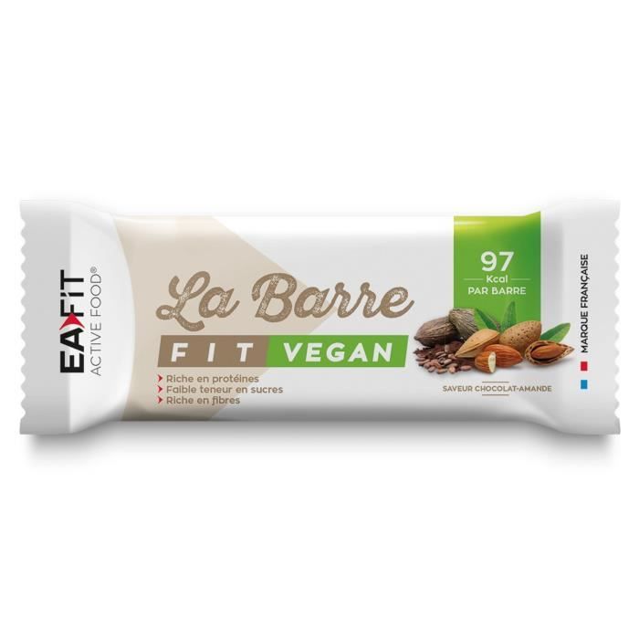 EAFIT Barre FIT Vegan - Choco-Amande - 28 g - 32% de protéines - 97 ...