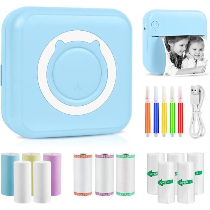 Imprimante Photo Portable, Mini Imprimante Photo Instantané Sans Fil ...
