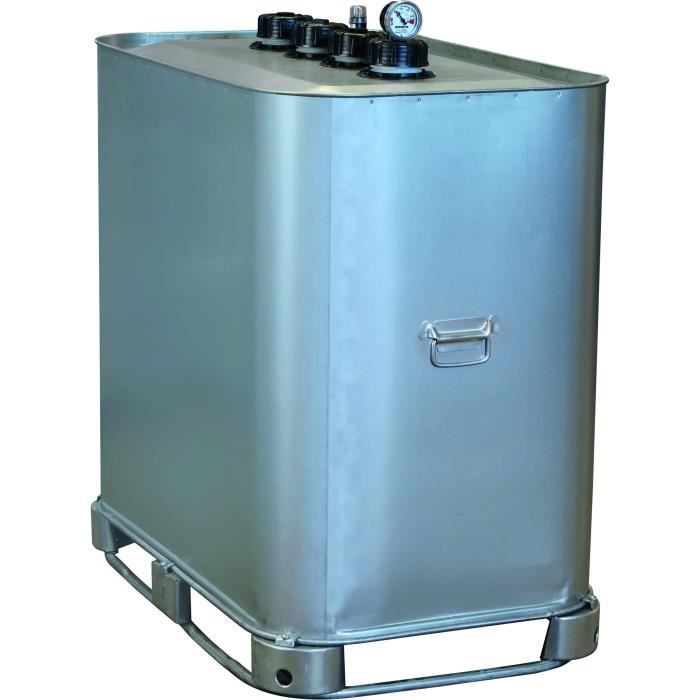 Cuve de stockage fuel gasoil GNR - SODILUB - 700L - Galvanisée - Double ...