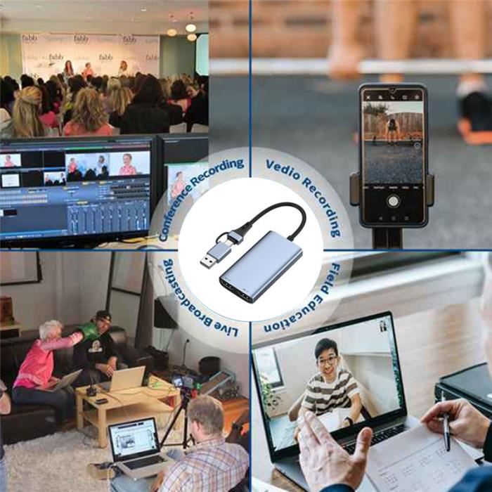 USB TYPE-C3.0 2-In-1 Video Capture Card with Loop Out - Cdiscount ...