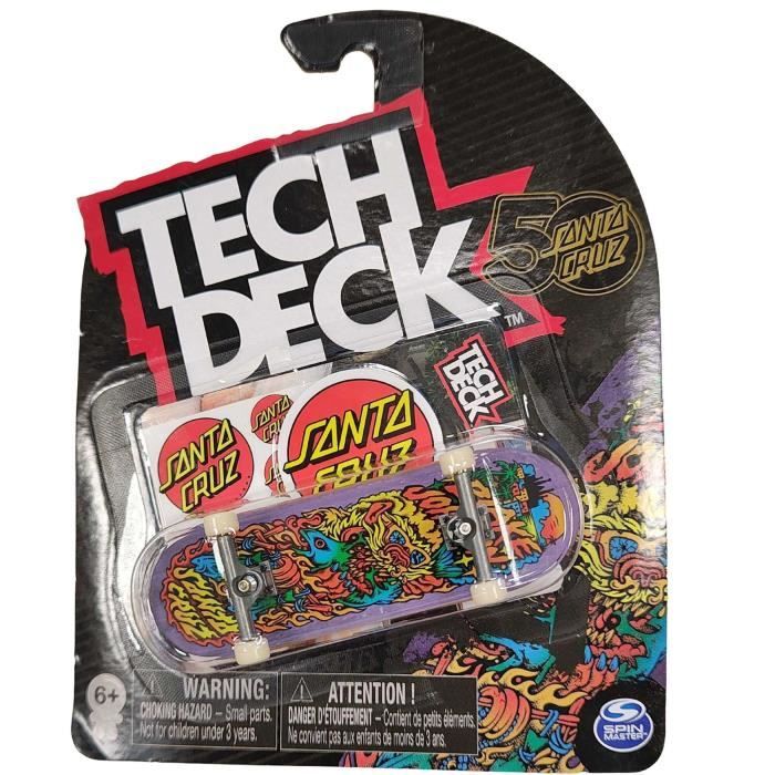Tech Deck fingerboard skateboard Santa Cruz Lion + stickers - Achat ...