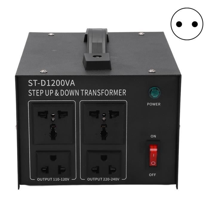 RHO- transformateur CA Transformateur de tension Convertisseur abaisseur élévateur 1200W ...