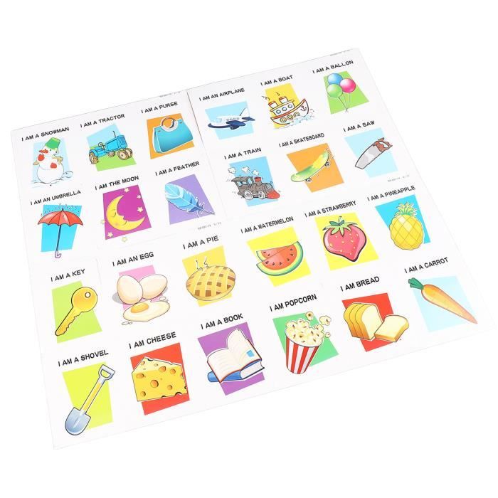 VGEBY Jeu de société de devinettes d'images Devinez Ce que Je Suis Jeu ...