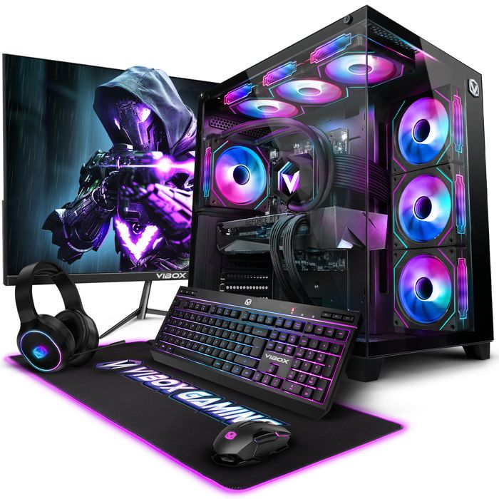Vibox VIII-180 PC Gamer Complet • 27" Écran • Intel Core i9 12900KF ...