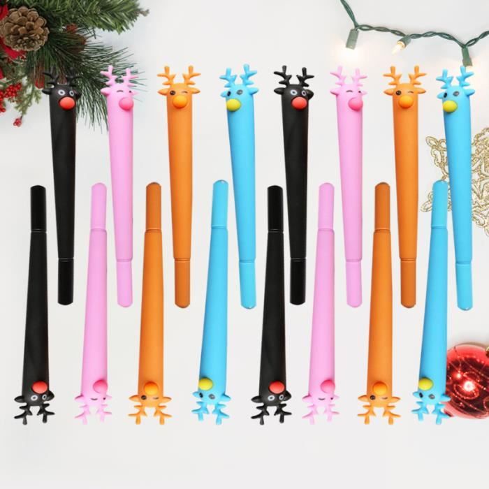 Stylos à bille créatifs stylos à à dessin animé stylo en forme de cerf ...