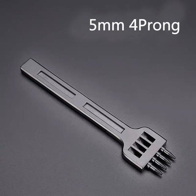 POINCON,5mm-4--Outil de bricolage en cuir, poinçon de trous à main ...