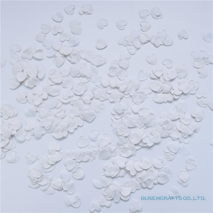 CONFETTIS,HC14 White-Heart Paper Confetti--Confettis en papier pour ...