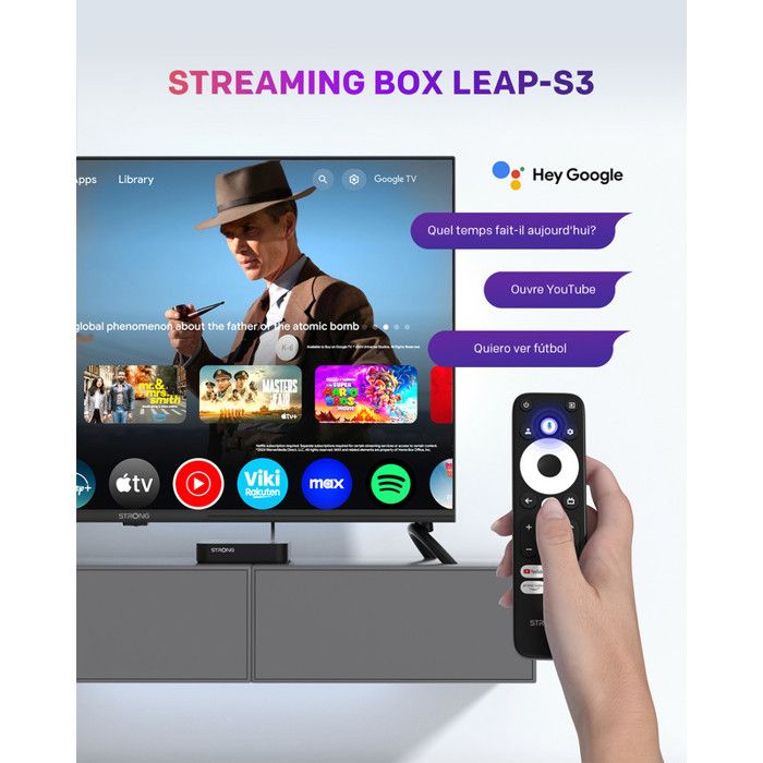 STRONG - LEAP-S3 - Streaming Box Google TV 4K - Chromecast - Wifi 5 ...