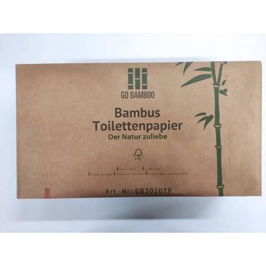 Go Bamboo Papier toilette en bambou triple épaisseur 100 % bambou neutre CO2[688] - Cdiscount Au ...