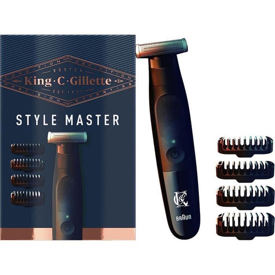 King C. Style Master, Tondeuse Sans Fil Pour Barbe Courte Avec Lame 4D ...