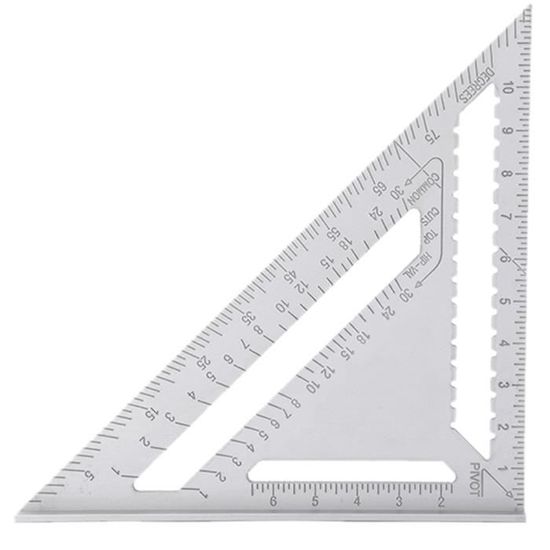 Règle Triangle en Aluminium 12 Pouces Haute Précision - VBESTLIFE ...
