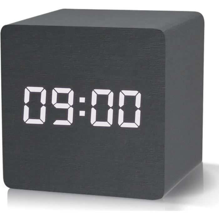 Réveil Numérique, Réveil Matin, LED Horloge Digitale avec 3 Alarmes ...