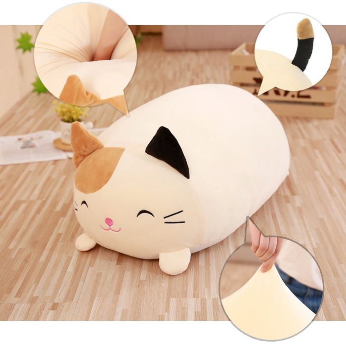 Peluche chat joli chat en peluche doux Squishy 12 pouces potelé doux ...