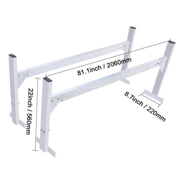 Porte-Échelles de Toit - VEVOR - BYCD-004 - Aluminium - Réglable 130 ...