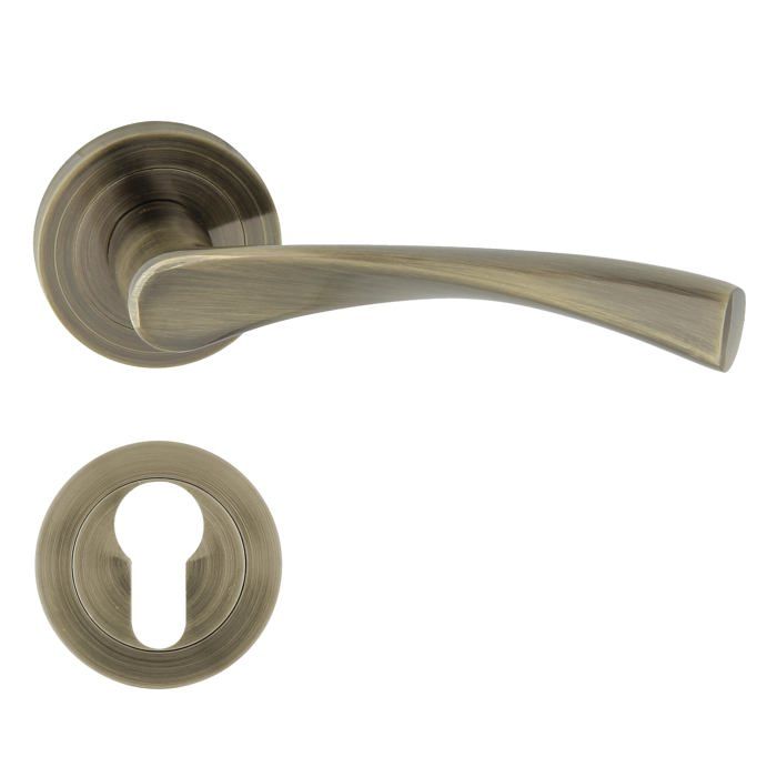 Domino Poignee de porte ROMANA-R M3 PZ - Cylindre profile pour portes ...