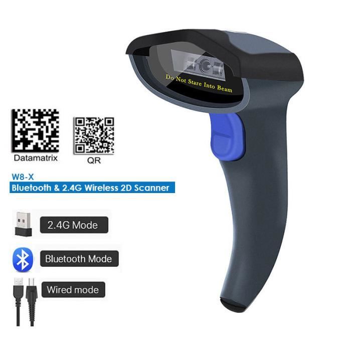 NETUM – Scanner de codes à barres 2D-QR, lecteur PDF417, 3 en 1, sans fil W8-X ghz, usb 2.4 ...