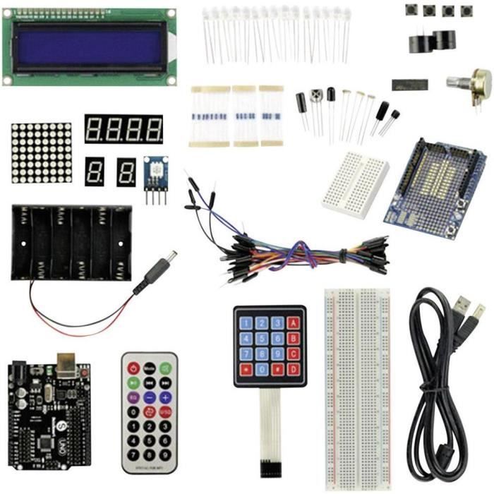 Kit de demarrage pour projets Arduino DVAR-SKIT - Cdiscount Bricolage