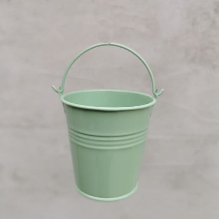 Lot de 2 pots de fleurs en fer suspendus colorés pour balcon ou jardin ...